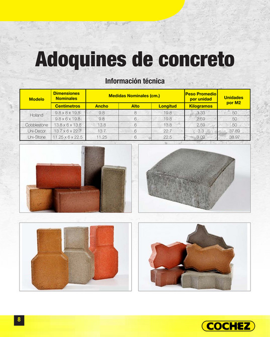 Cochez y Cía - Catalogo Adoquines Cochez - Page 8